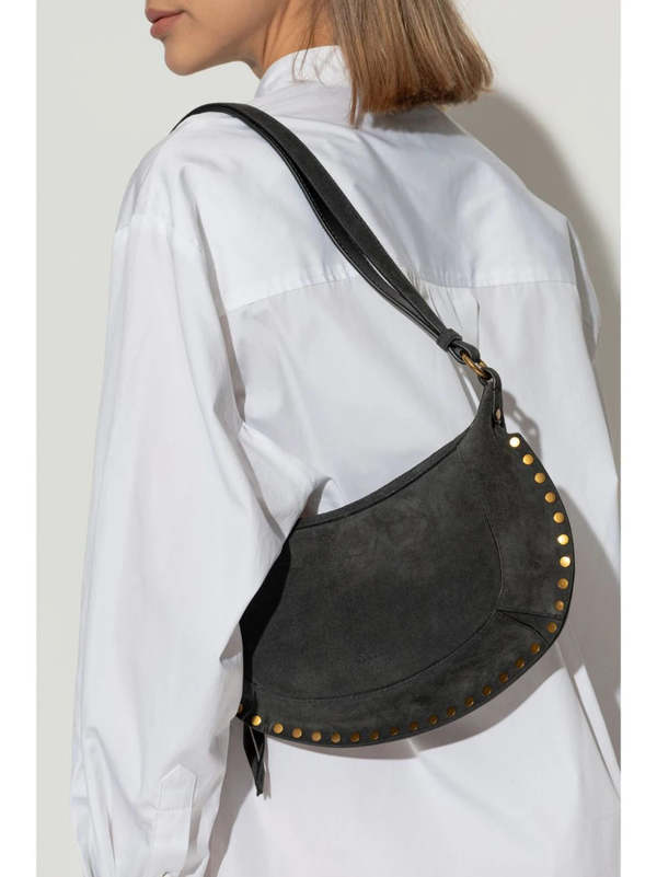 isabel marant etoile Oskan Moon Bag - Anthracite | Garmentory