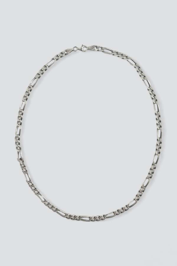 Vintage Sterling Silver Figaro Link Necklace - Sterling silver | Garmentory