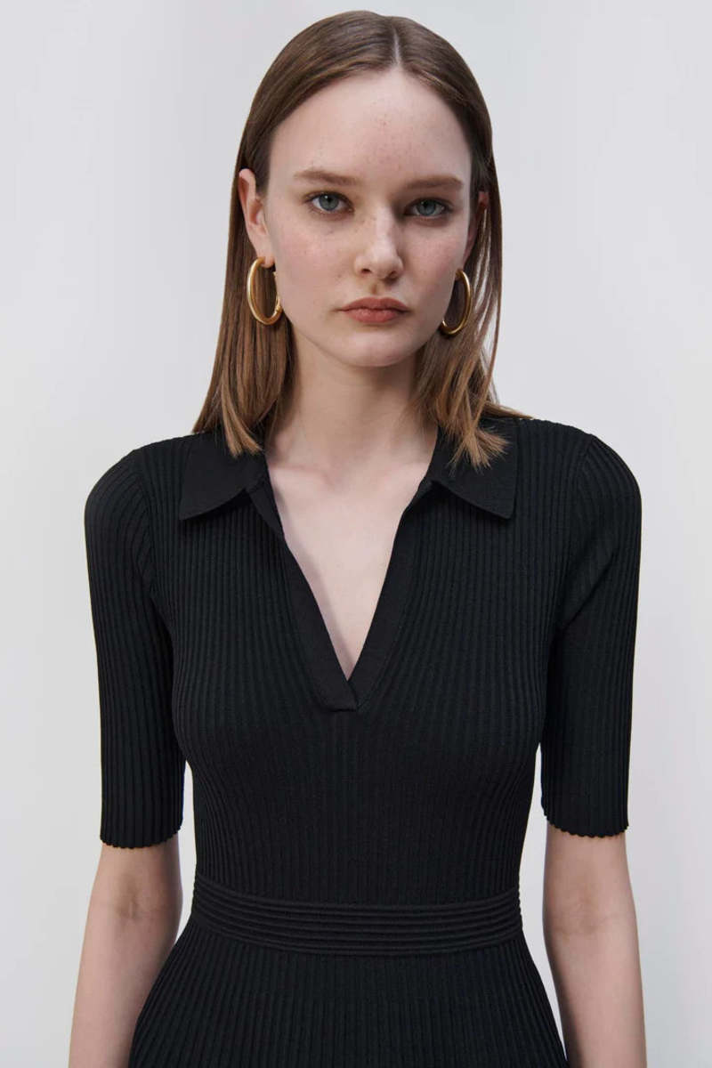 Simkhai Patricia Rib Polo Dress | Garmentory