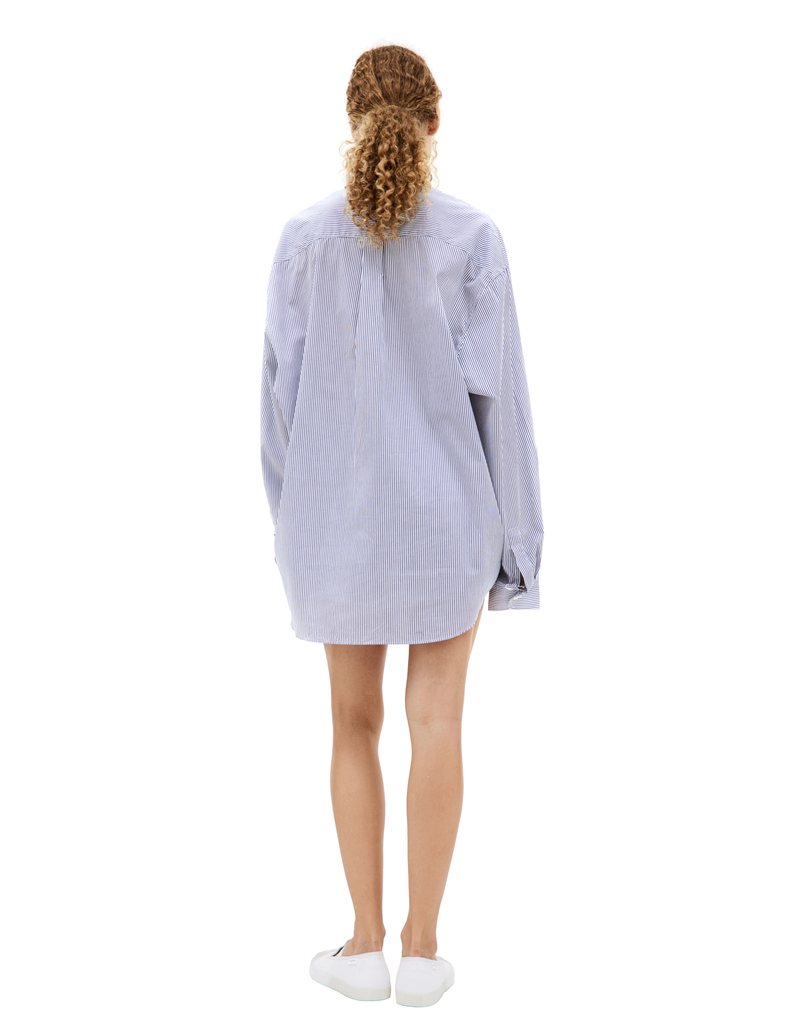 SPORTY & RICH SRC Logo Oversized Shirt | Garmentory