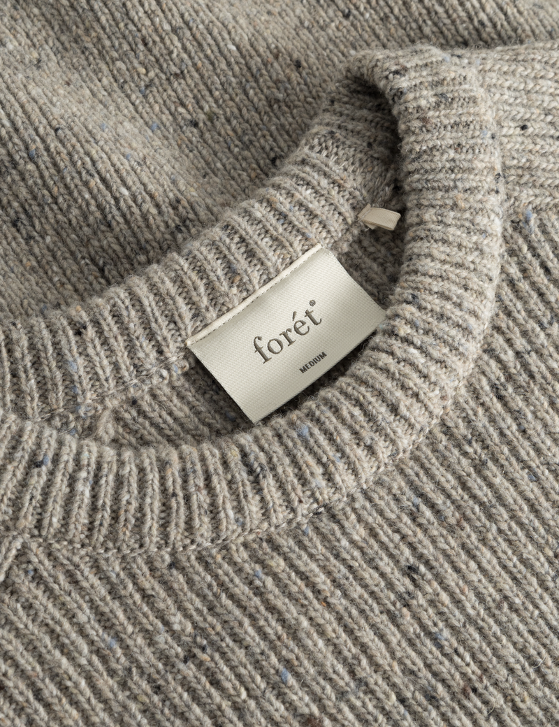 Forét Cone Rib Knit - Light Grey Melange | Garmentory