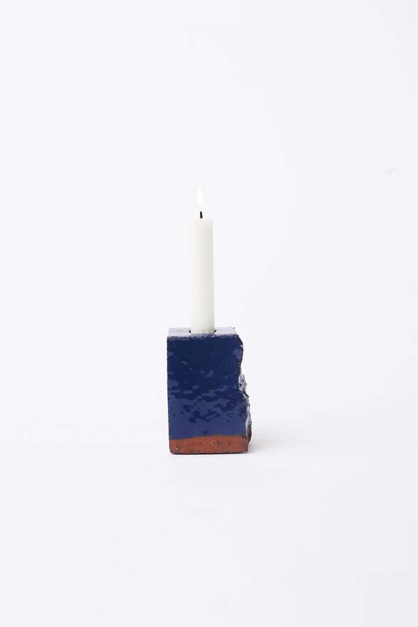 NIKO JUNE A Single Brick Candle - Dark Navy | Garmentory