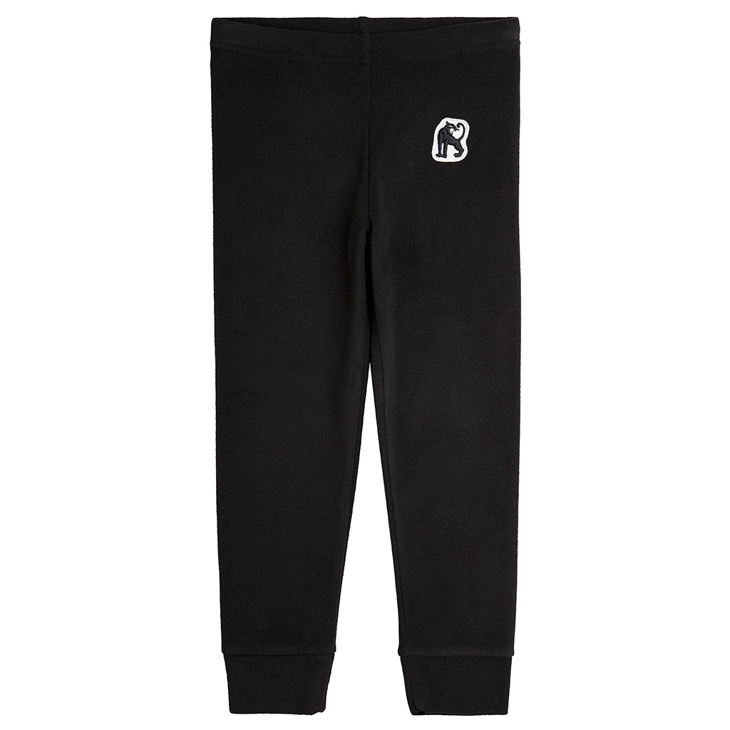 Mini Rodini Child Microfleece Pants - Black | Garmentory