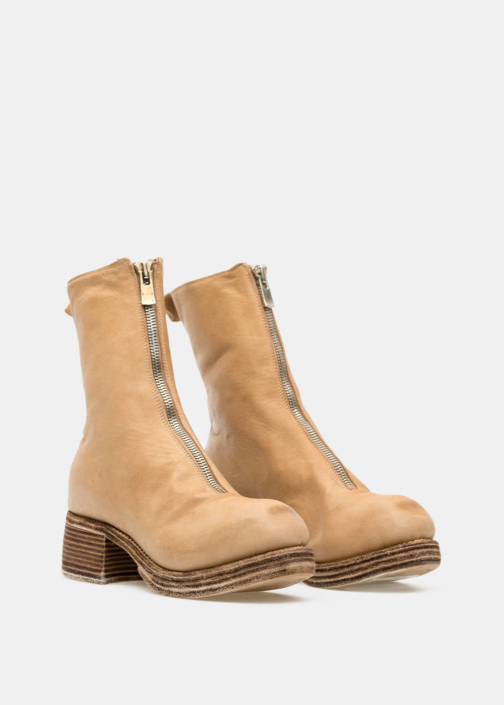 Guidi Brown PL2WZ Front Zip Boots - Brown | Garmentory