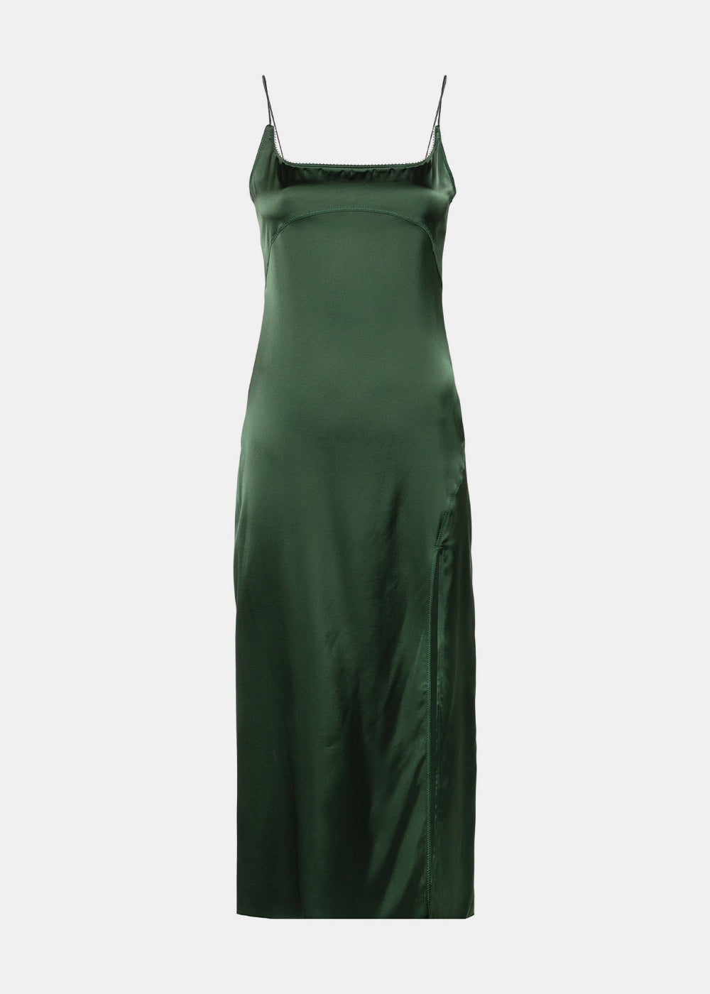 Jacquemus Green La Robe Notte Midi Dress - Dark Green | Garmentory