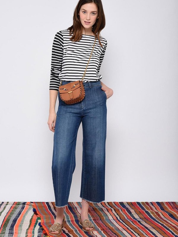 Leon & Harper Phil Stone Crop Jeans | Garmentory