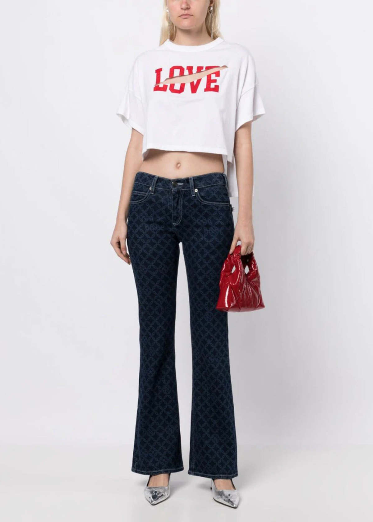 Undercover Slogan-Print Cut-Out T-Shirts - White | Garmentory