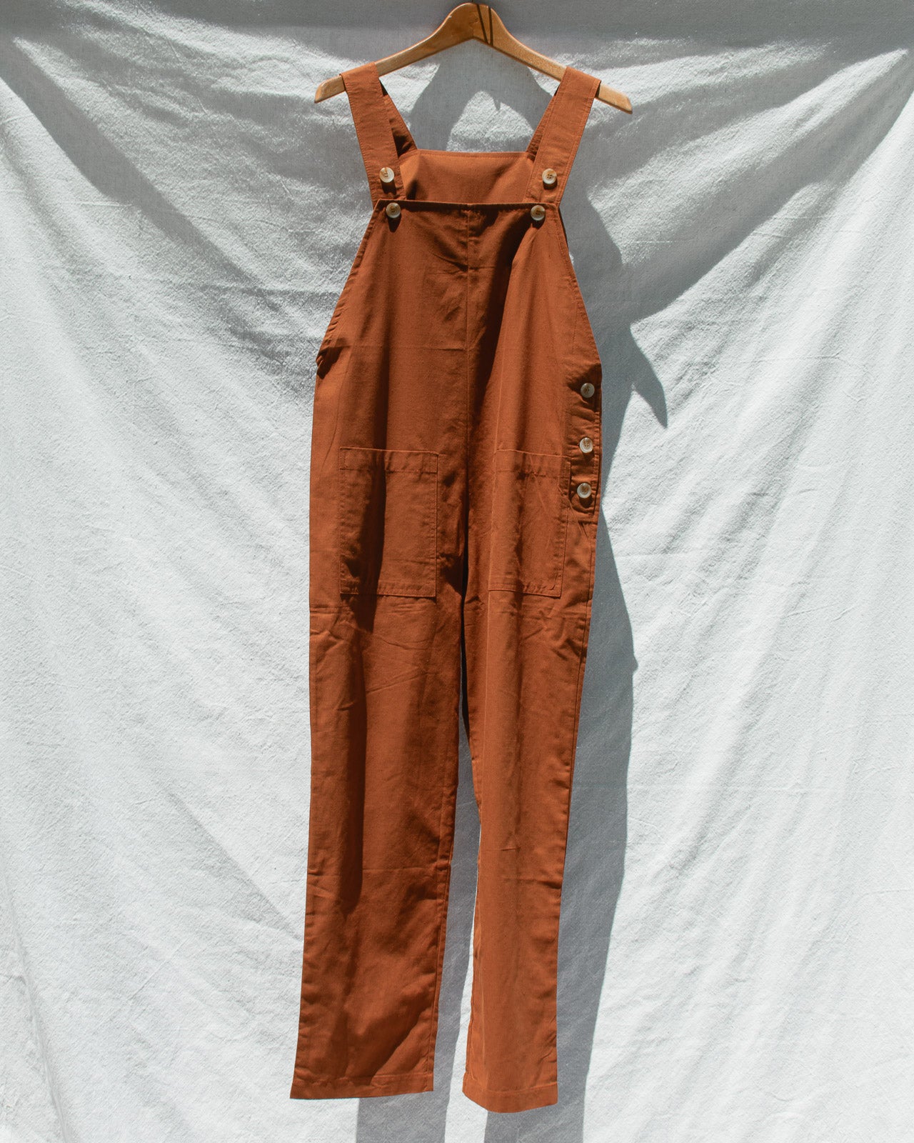 Conrado Nora Linen Overalls with Back Pockets - Multi | Garmentory