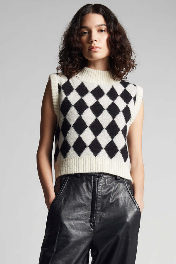 ELEVEN SIX ISA TANK - Cream/Black | Garmentory