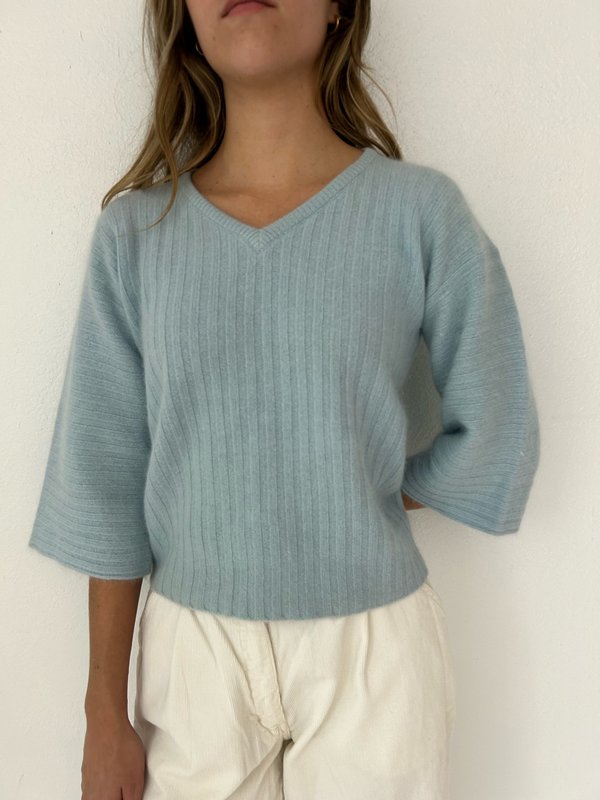 Vintage sweater - baby blue | Garmentory