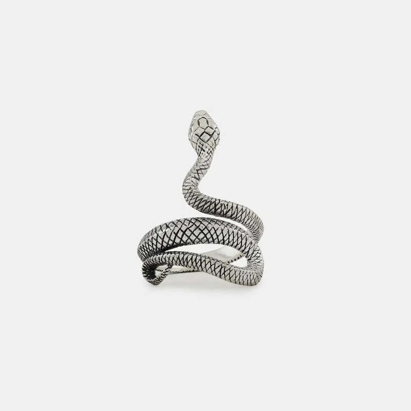 SERGE DENIMES SNAKE RING - Silver | Garmentory