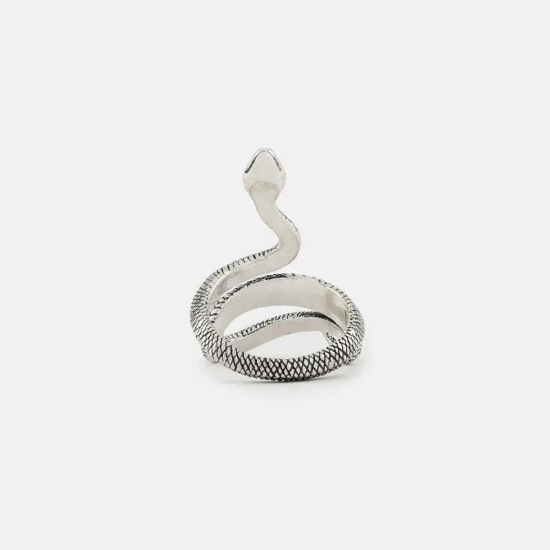 SERGE DENIMES SNAKE RING - Silver | Garmentory