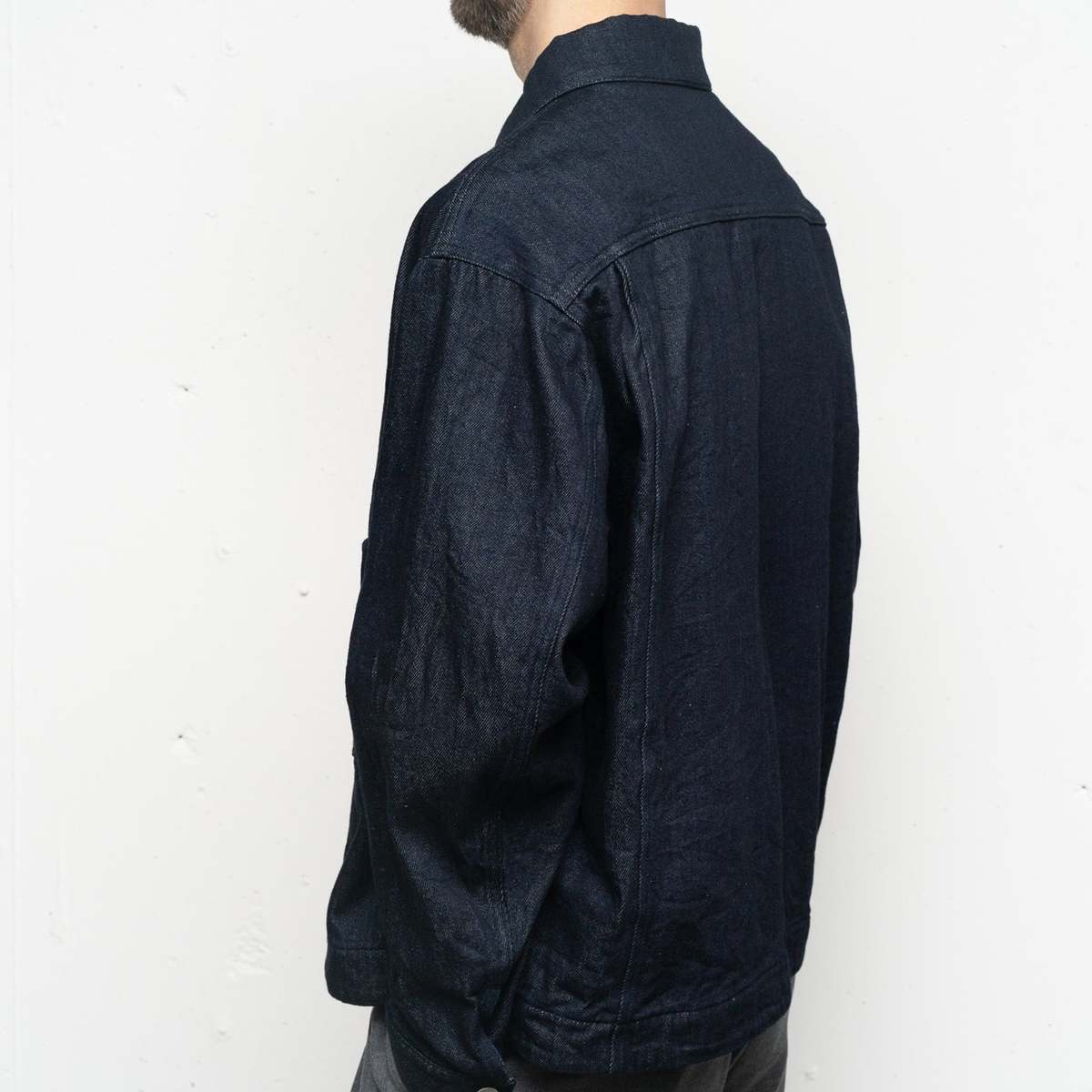 Still By Hand 12oz Denim Jacket - Navy | Garmentory