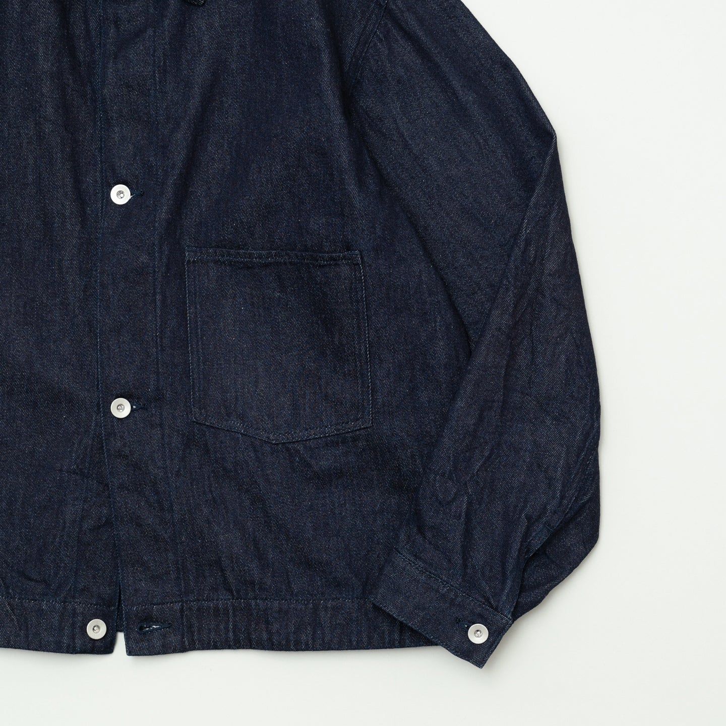 Still By Hand 12oz Denim Jacket - Navy | Garmentory