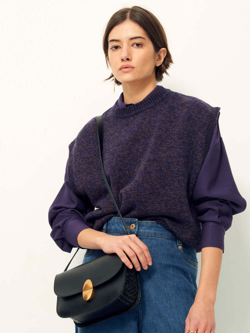 Sessun Fabinino Sweater Vest - Ink Blue | Garmentory