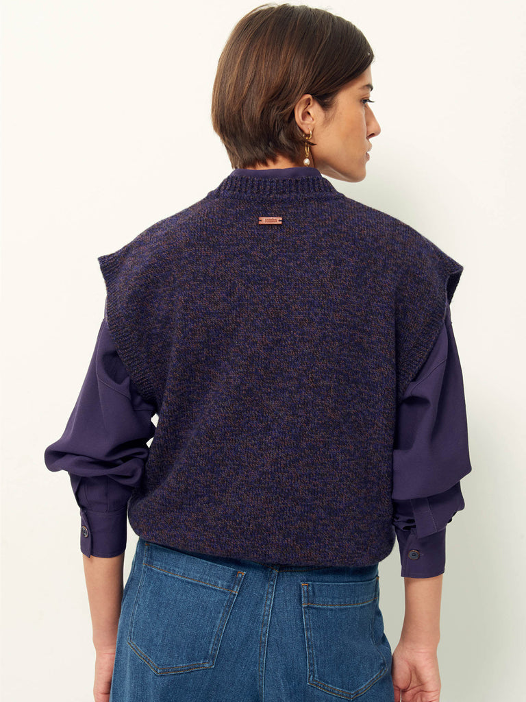 Sessun Fabinino Sweater Vest - Ink Blue | Garmentory