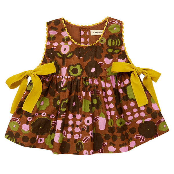 Misha & Puff Baby Corduroy Lottie Blouse Acorn Brown Playground Print ...