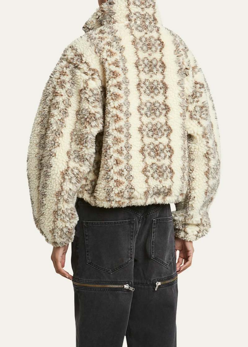Isabel Marant toile Mackensey Jacket - Ecru / Brown | Garmentory