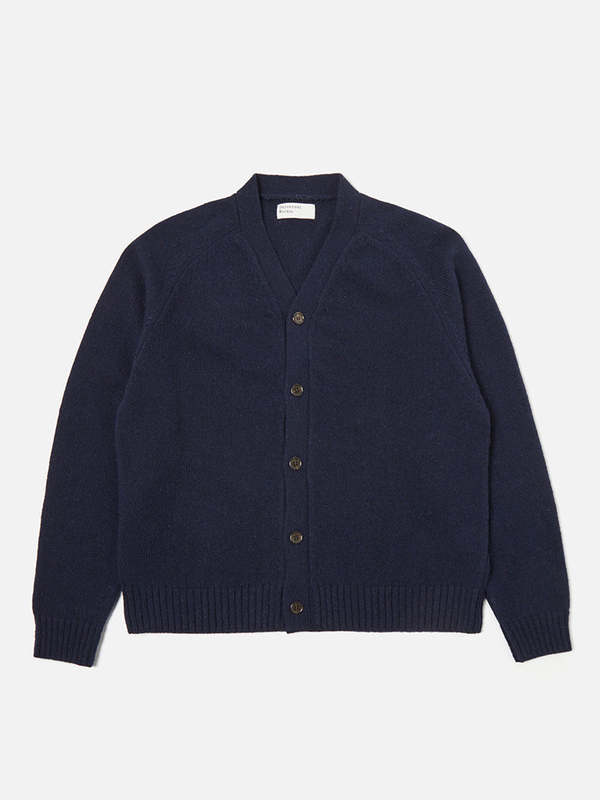 Universal Works David Cardigan - Navy | Garmentory