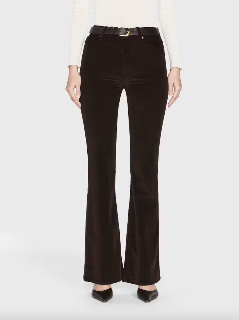 FRAME Denim Frame Le Easy Flare Corduroy - Espresso | Garmentory