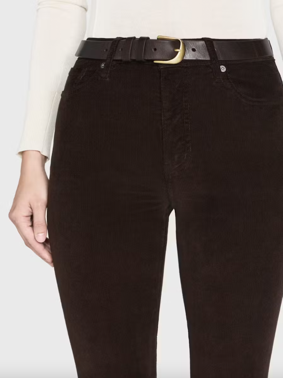 FRAME Denim Frame Le Easy Flare Corduroy - Espresso | Garmentory