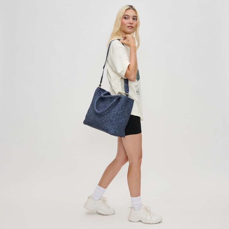 Sol and Selene Sky's The Limit Medium Tote - Dark Denim | Garmentory