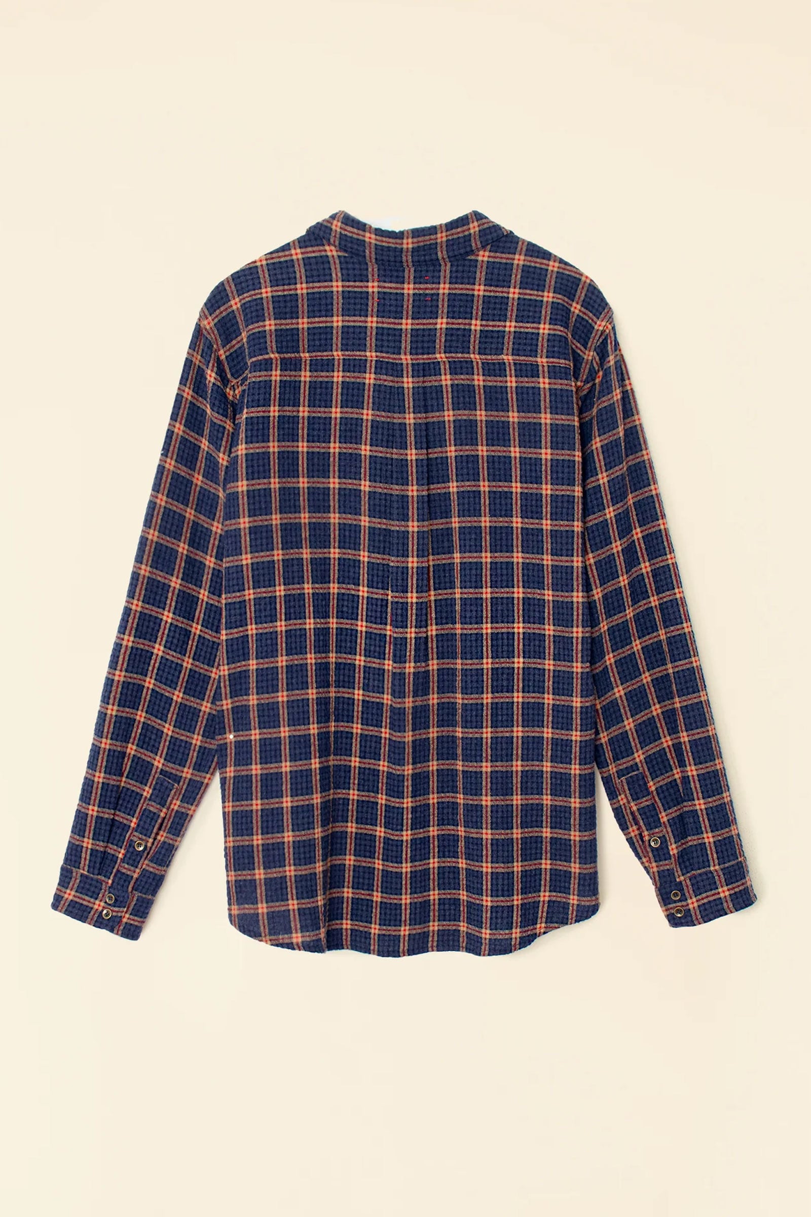Xirena Evan Shirt - Navy/Brick | Garmentory