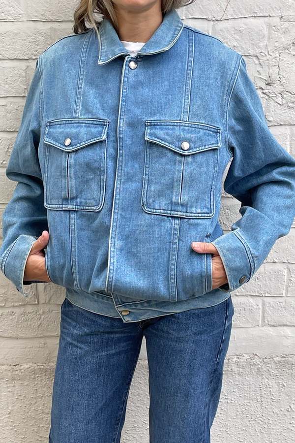 1980s Denim Bomber | Garmentory