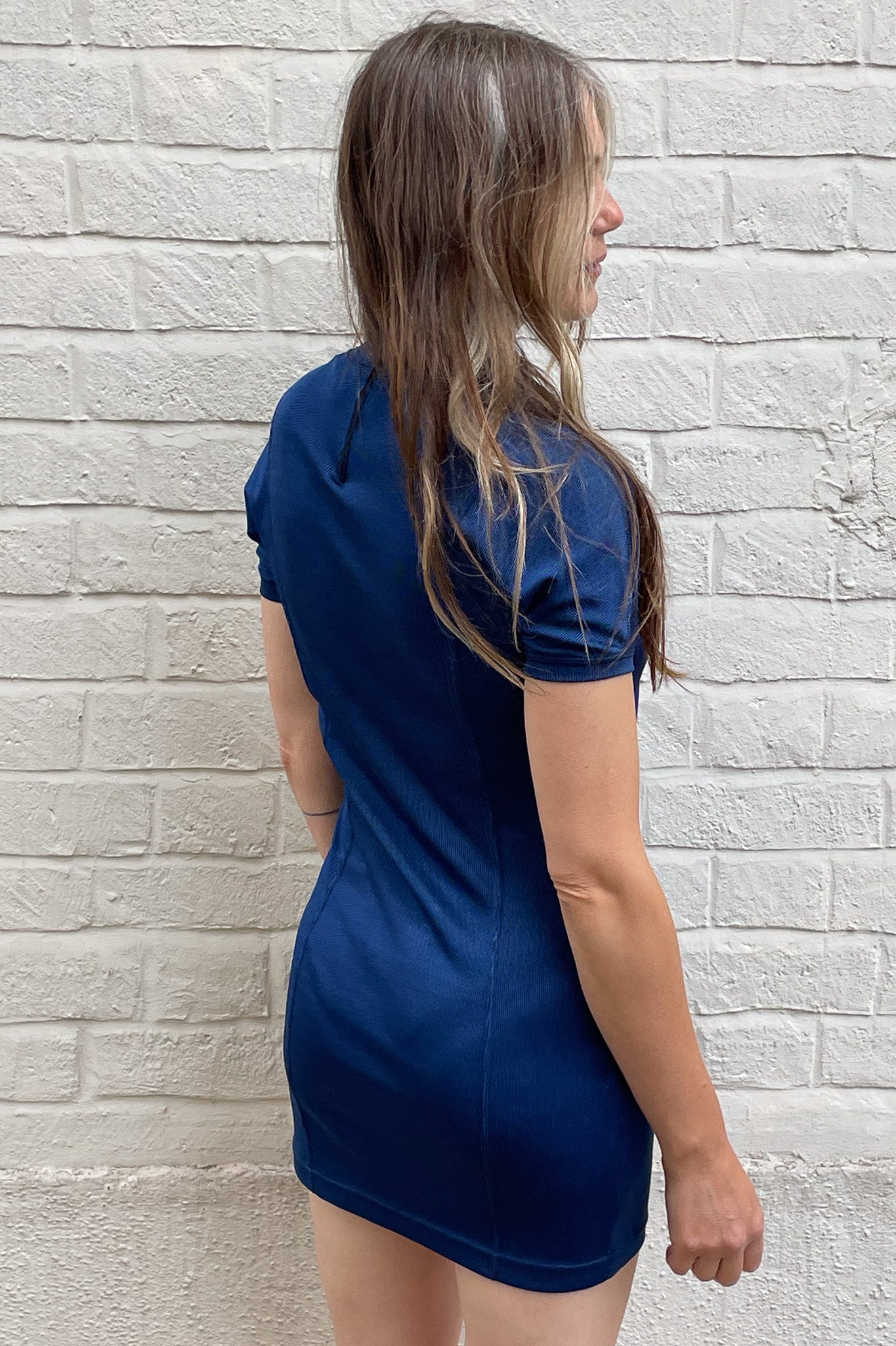 1990s Italian Mini Dress - Royal Blue | Garmentory