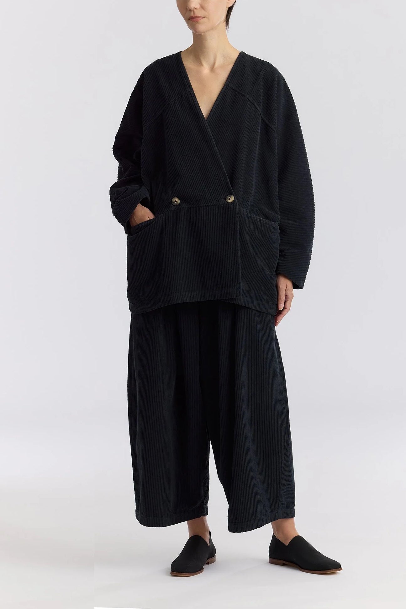 Black Crane Geometric Jacket - Dark Grey | Garmentory