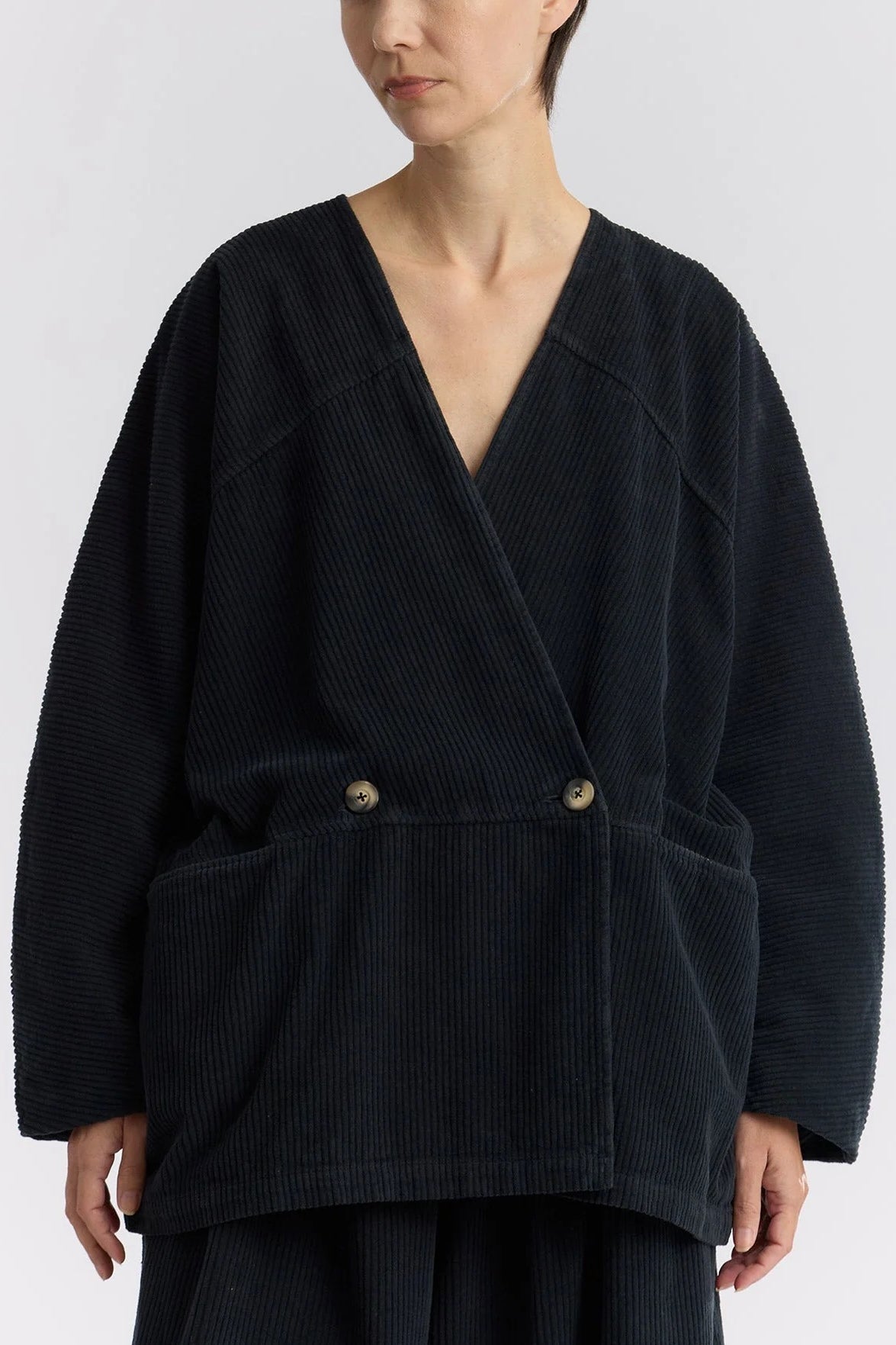 Black Crane Geometric Jacket - Dark Grey | Garmentory