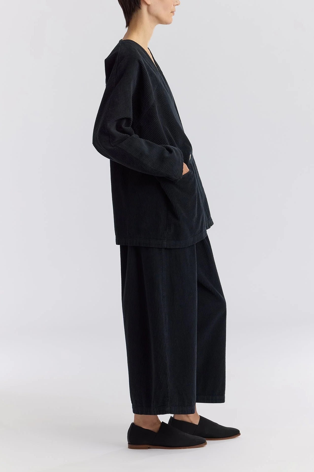 Black Crane Geometric Jacket - Dark Grey | Garmentory