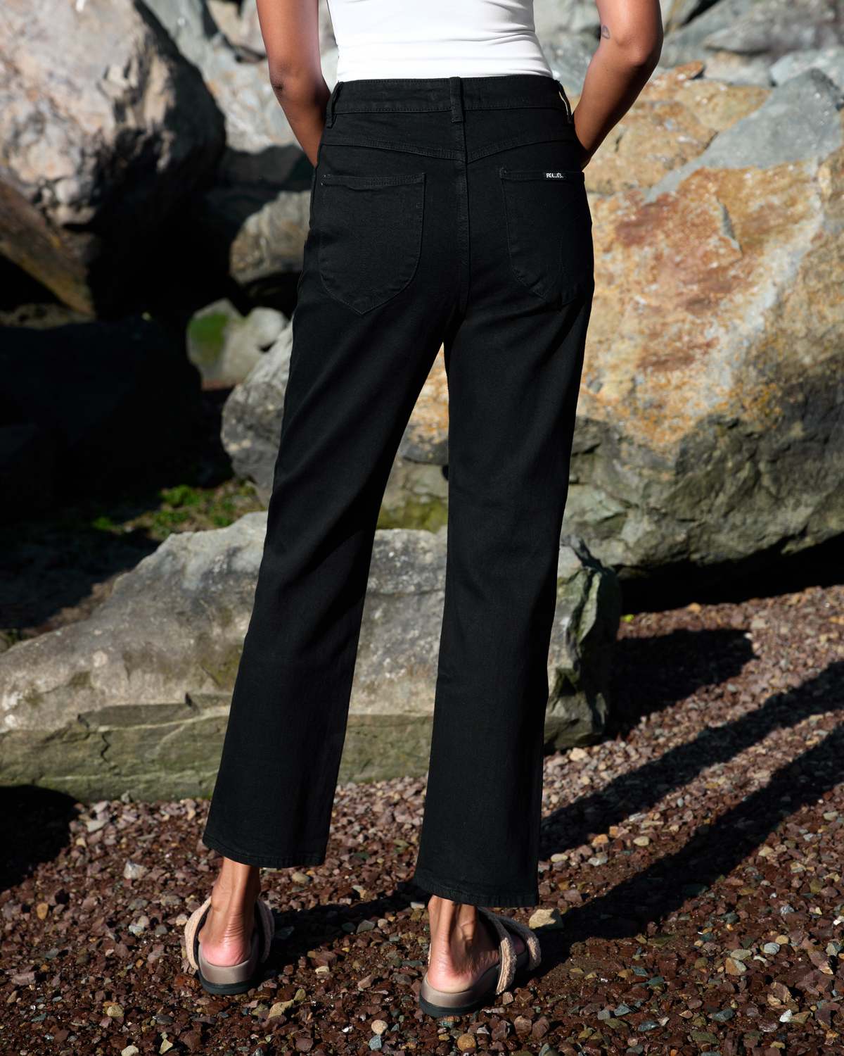 Rollas Original Straight - Black Rinse | Garmentory