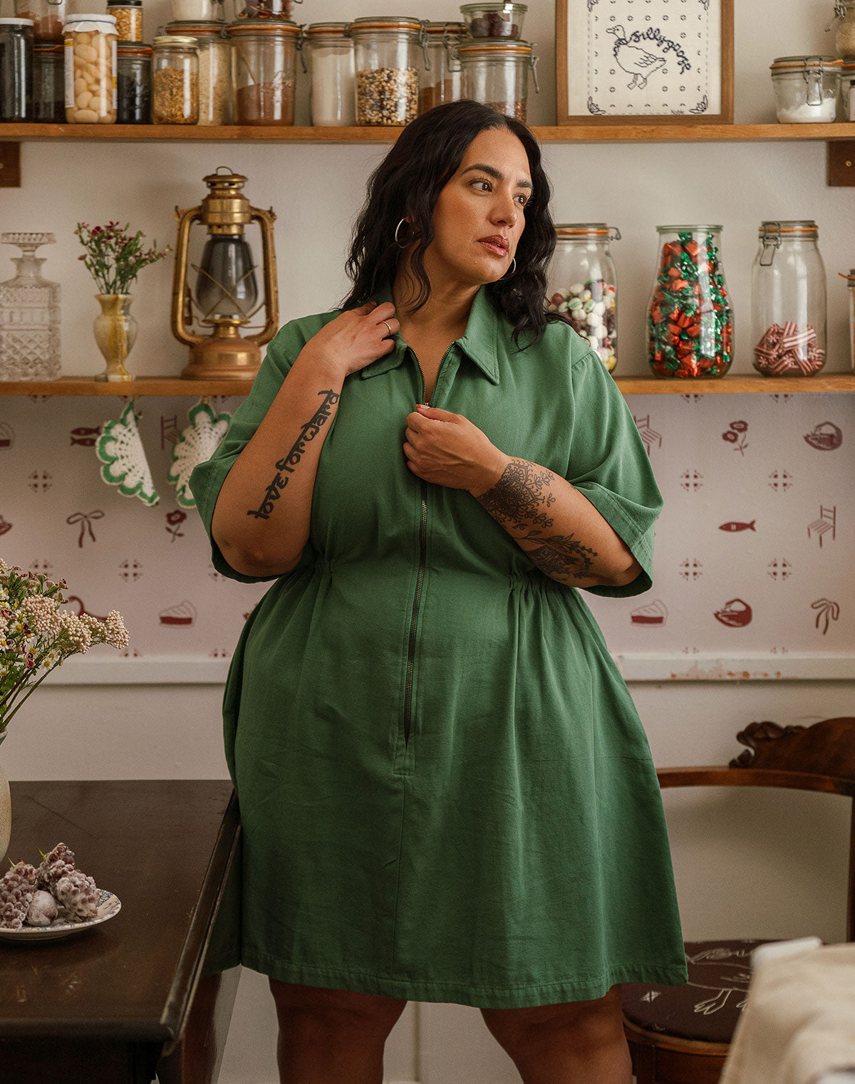 Noble Utility Dress - Juniper | Garmentory