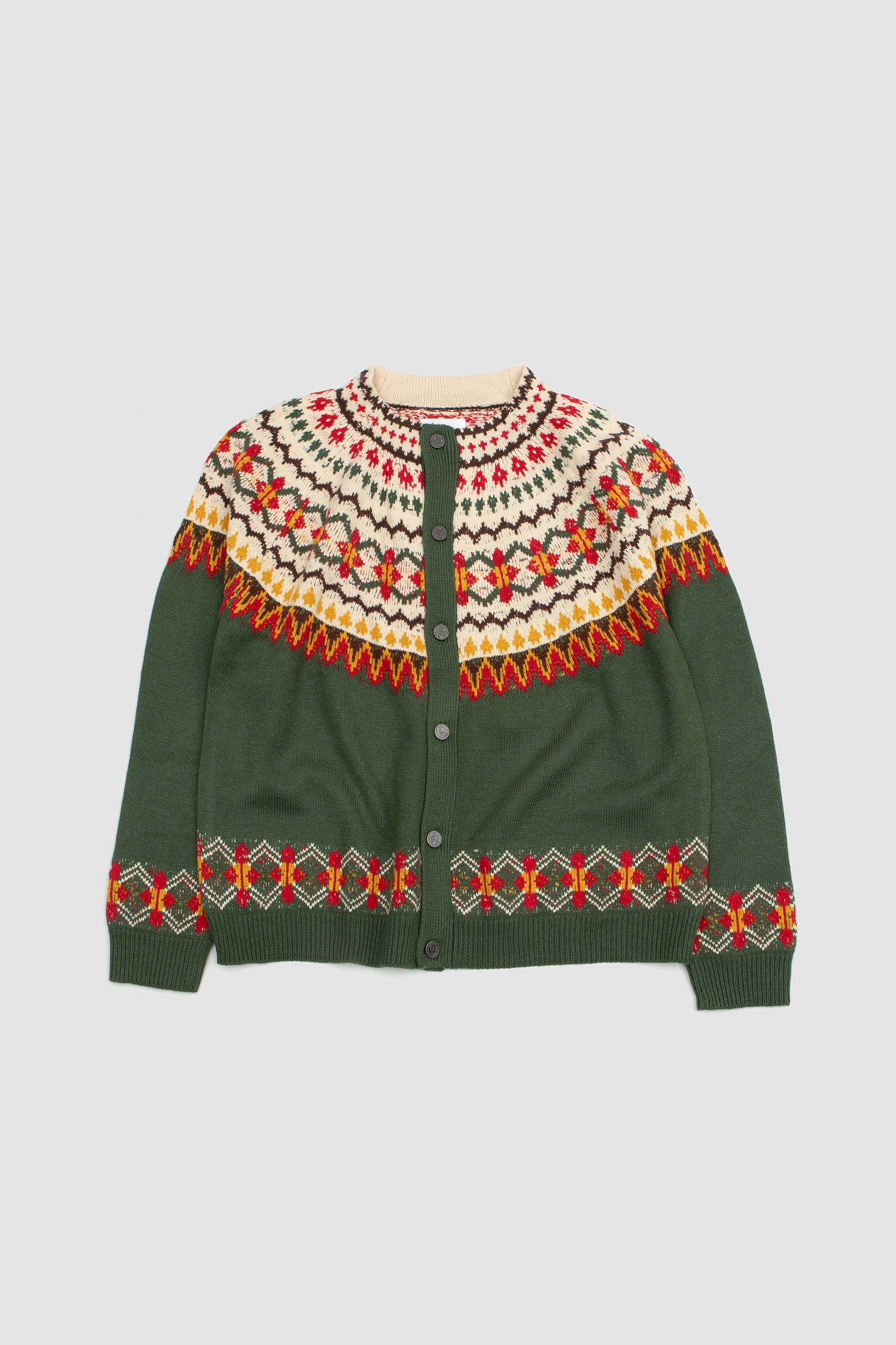 Vintage Jahan Isles Knit Cardigan - Forest Green | Garmentory