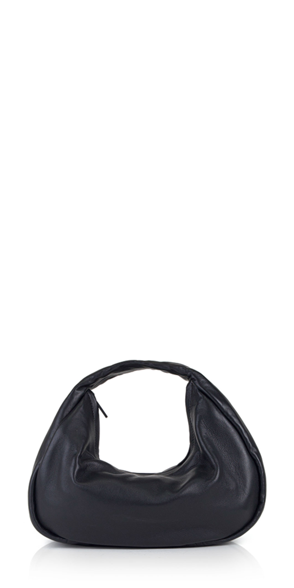 St. Agni Soft Bon Bon Leather Bag - Black | Garmentory