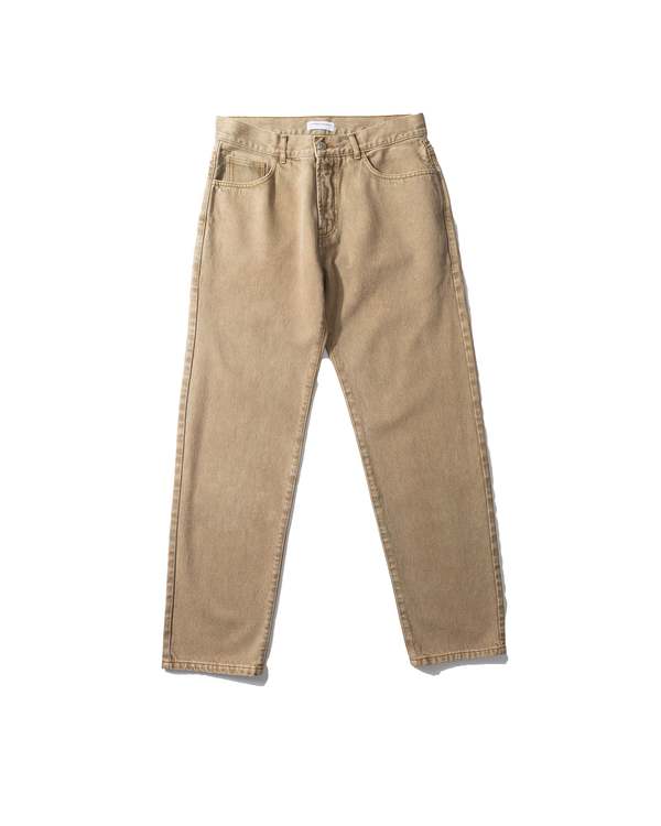 Edmmond Studios Vaqueros Avail Jeans - Plain Light Brown | Garmentory