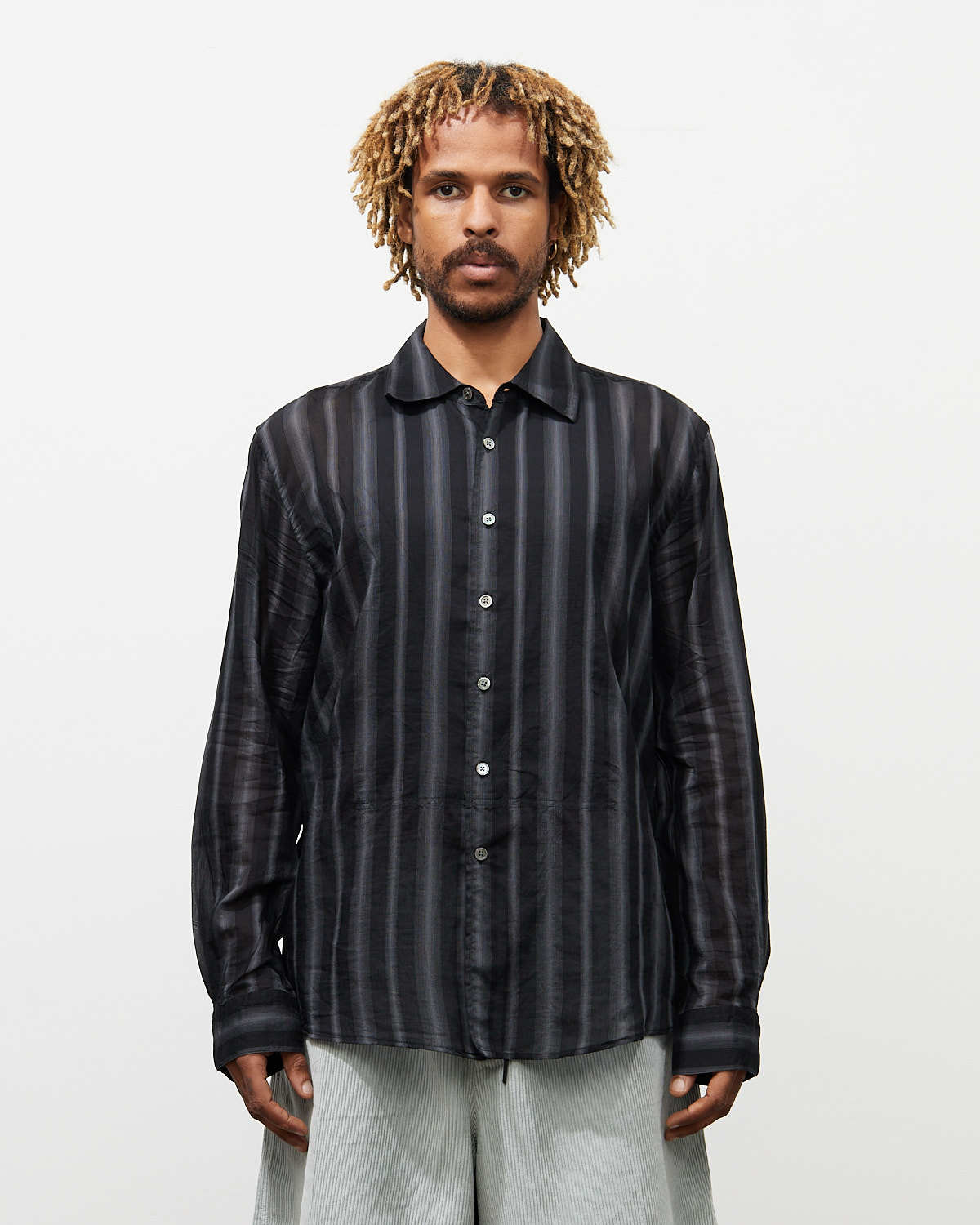Our Legacy Adorn Shirt - Noir Stripe | Garmentory