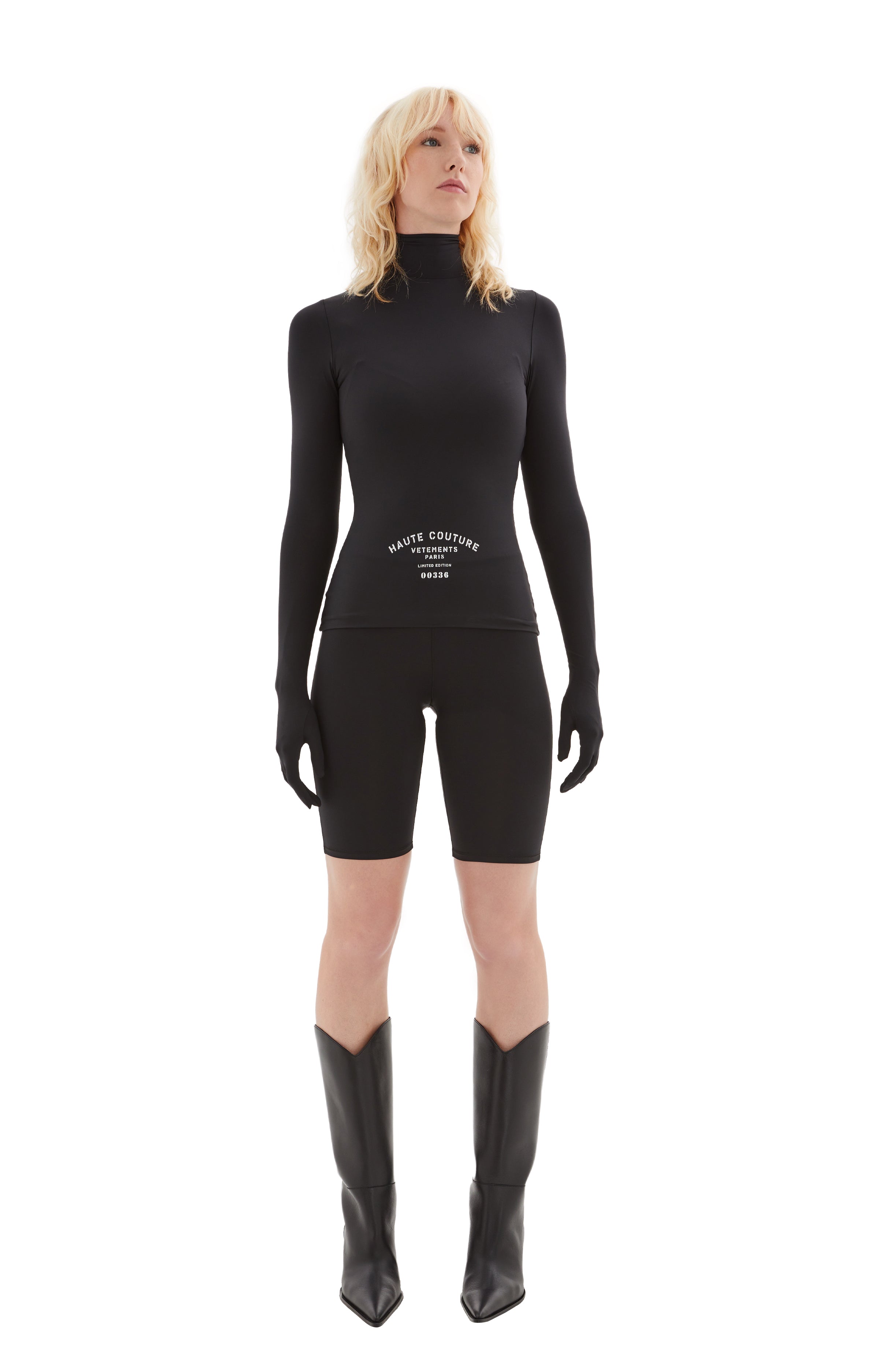 Vetements Haute Couture Styling Top with Gloves - Black | Garmentory