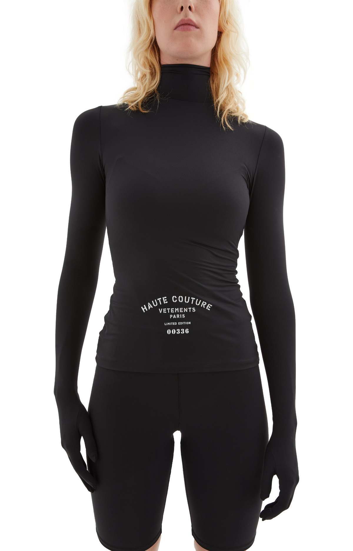 Vetements Haute Couture Styling Top with Gloves - Black | Garmentory