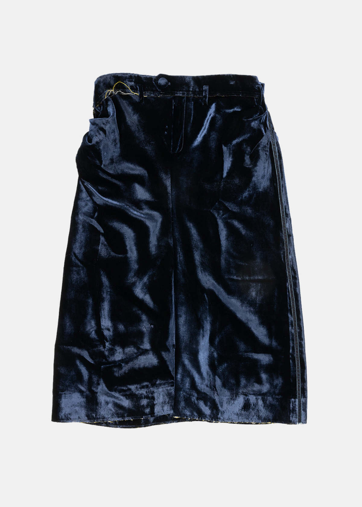 Hanchi Studios Velvet Skirt - Blue | Garmentory