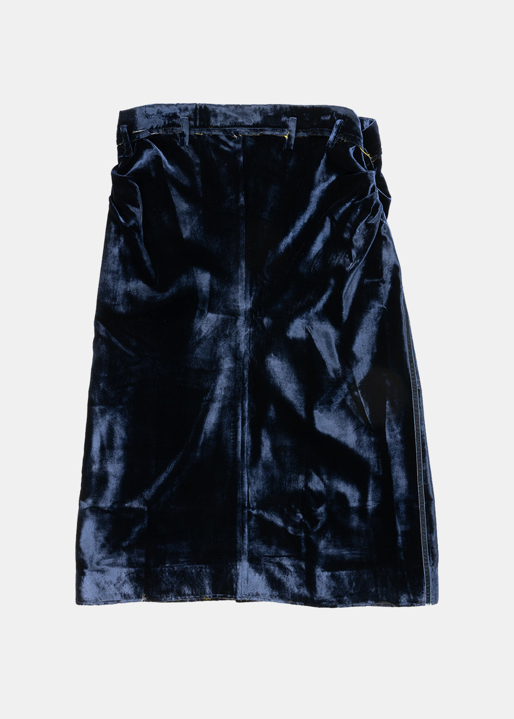 Hanchi Studios Velvet Skirt - Blue | Garmentory