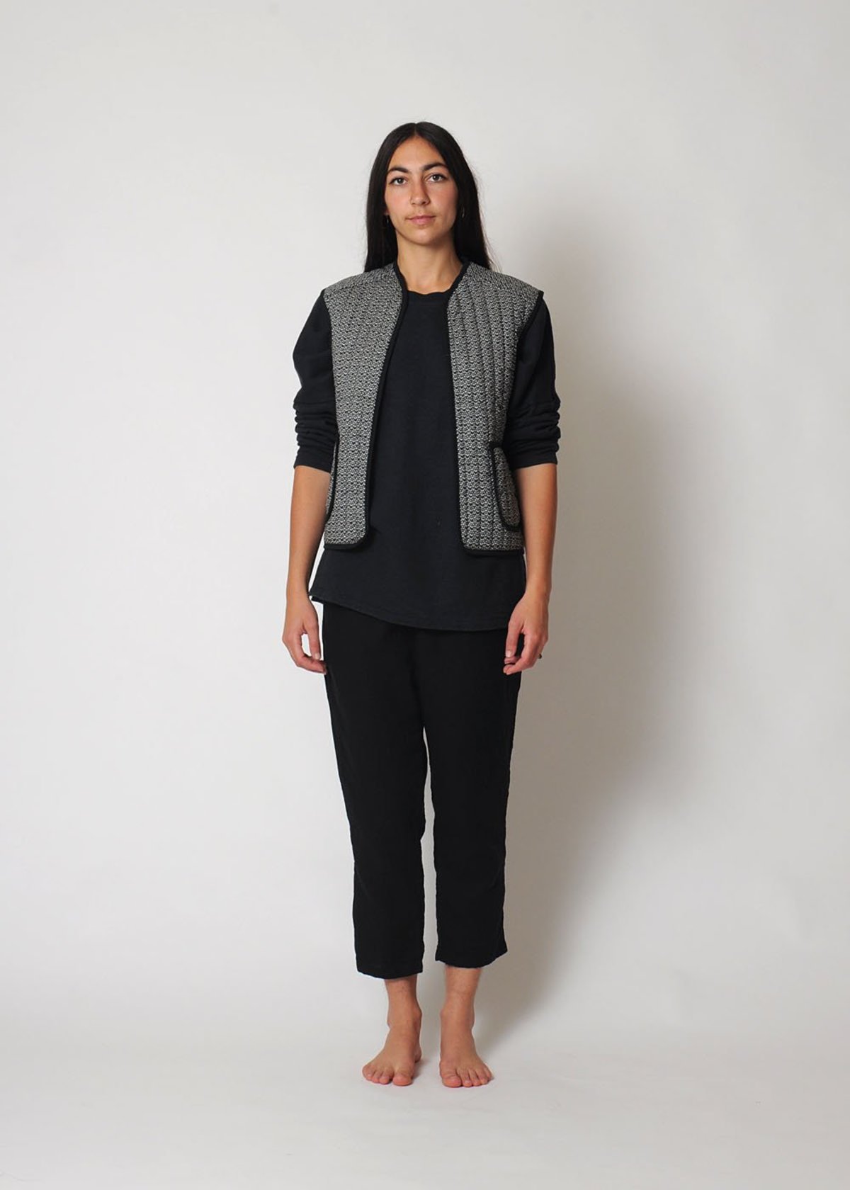 Conifer Reversible Quilted Vest - Black | Garmentory