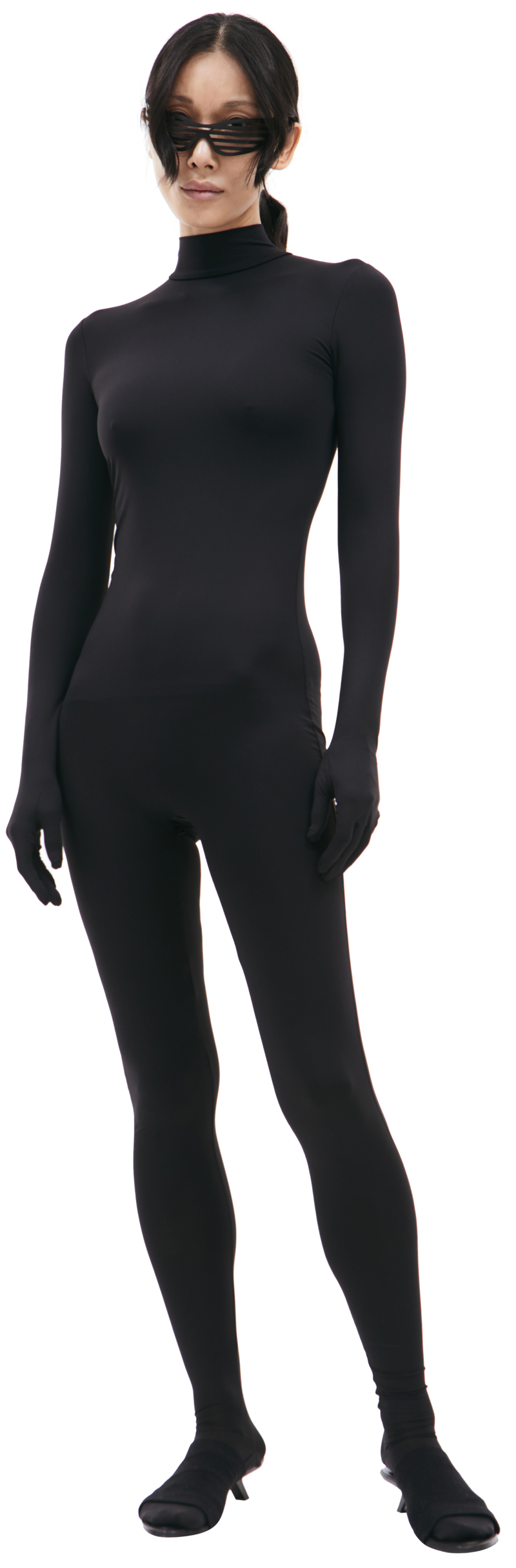 Vetements Blackout Morphsuit With Detachable Mask Black