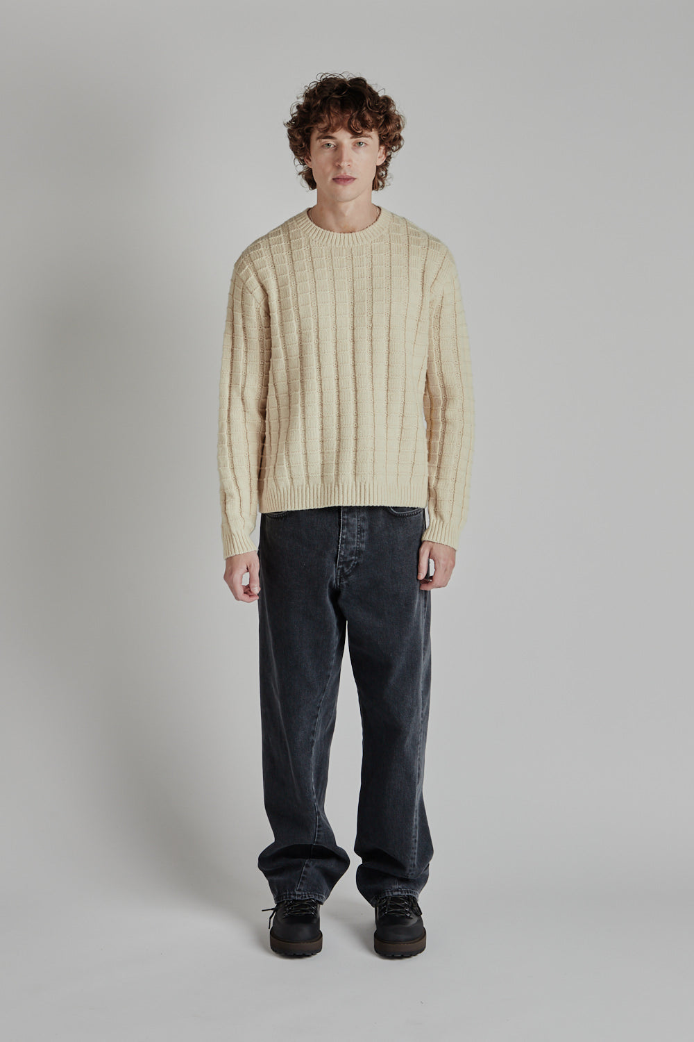 Sunflower Wide Twist Denim - Washed Black | Garmentory