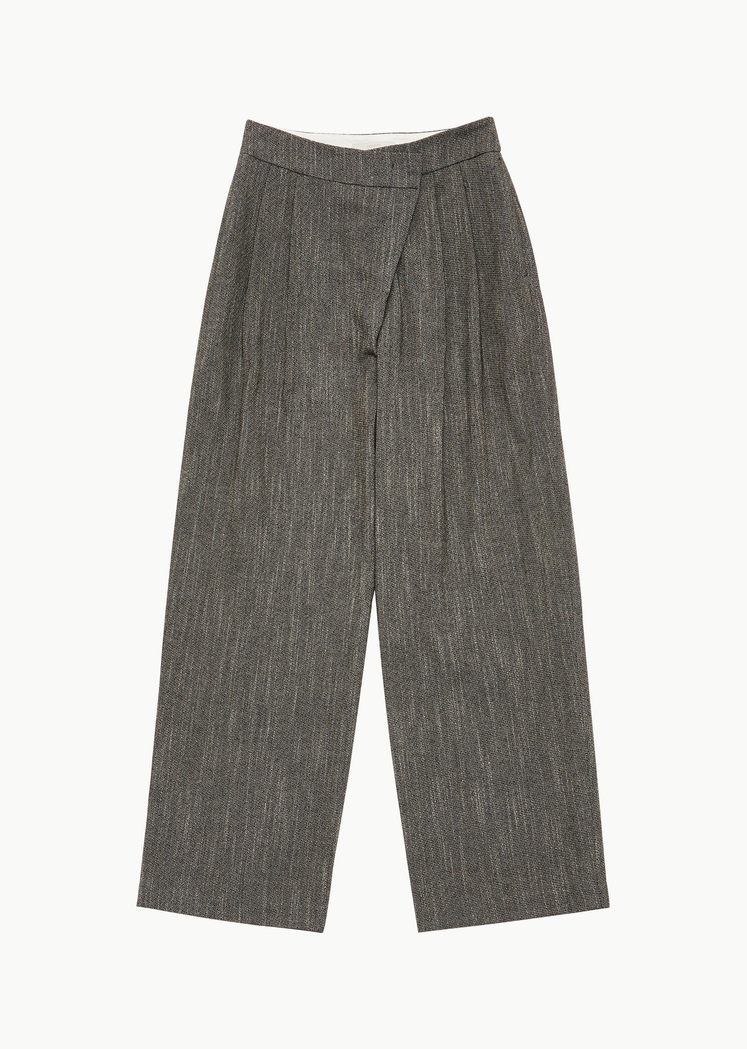 Amomento Wool Two Tuck Wrap Pants | Garmentory