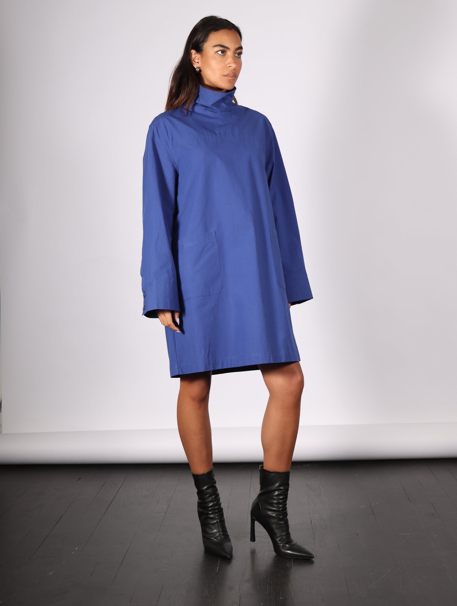 Rodebjer Catalina Cotton Tunic - Workwear Blue | Garmentory