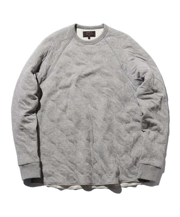 Beams Plus MIL Quilt Crew - Grey | Garmentory