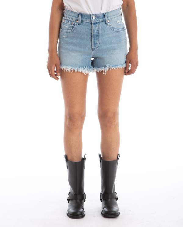 Le Jean Adele Short - Light Blue | Garmentory