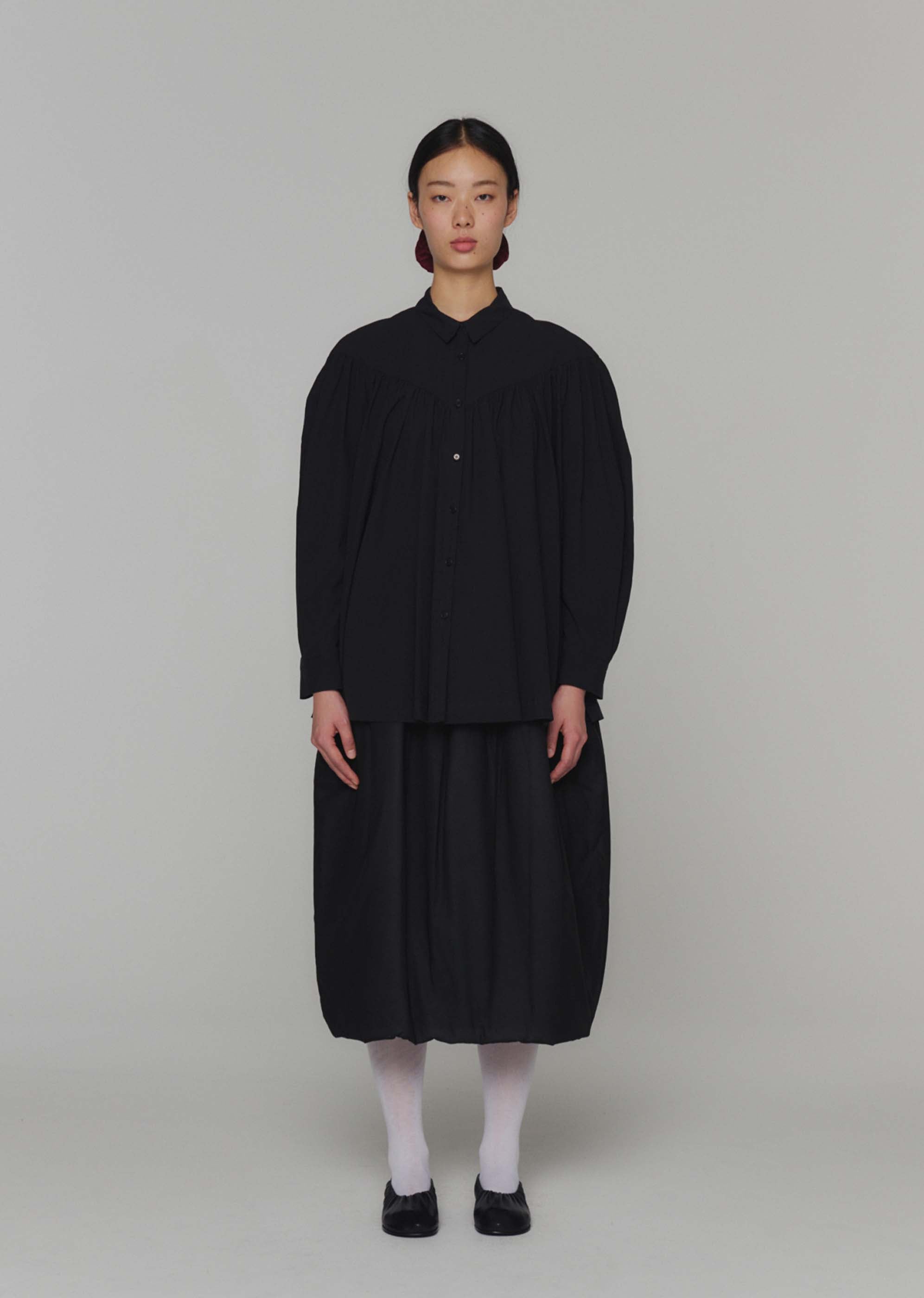 AMOMENTO Sheer Padded Dress - Black | Garmentory